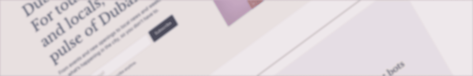 Dubai Summary Sponsored Newsletter Advertising | Paved