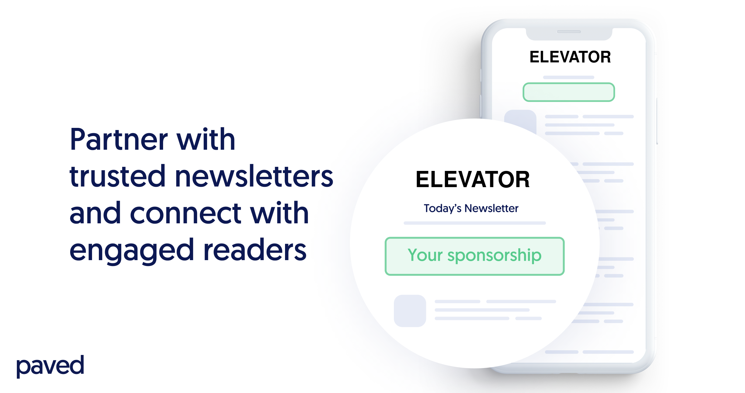 ELEVATOR Sponsored Newsletter Advertising | Paved