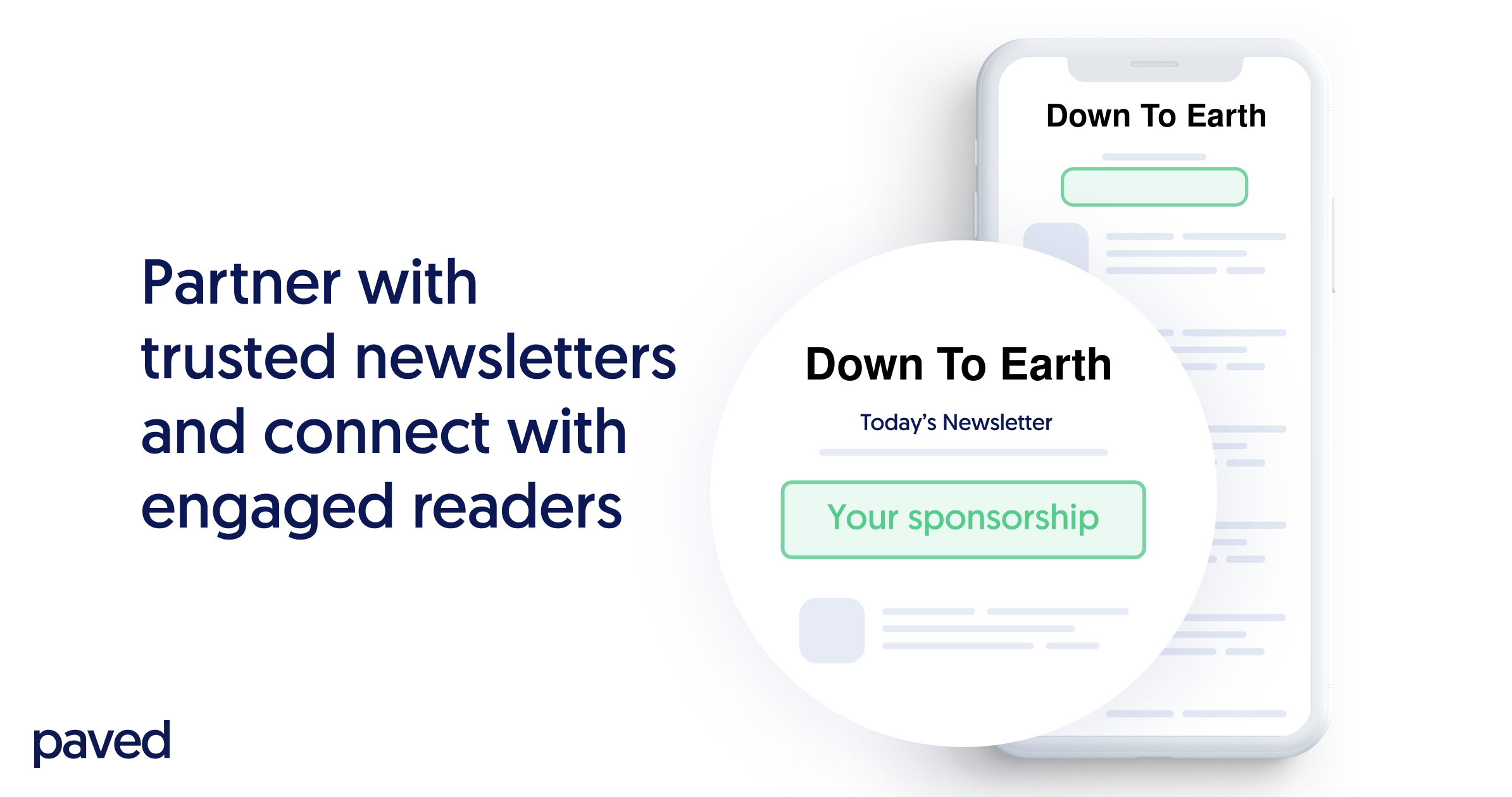 Down To Earth Sponsored Newsletter Advertising | Paved