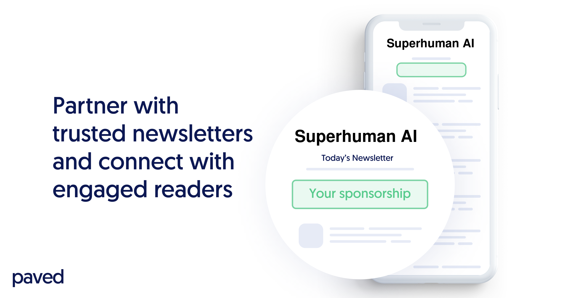 Superhuman AI Sponsored Email Advertising | Paved