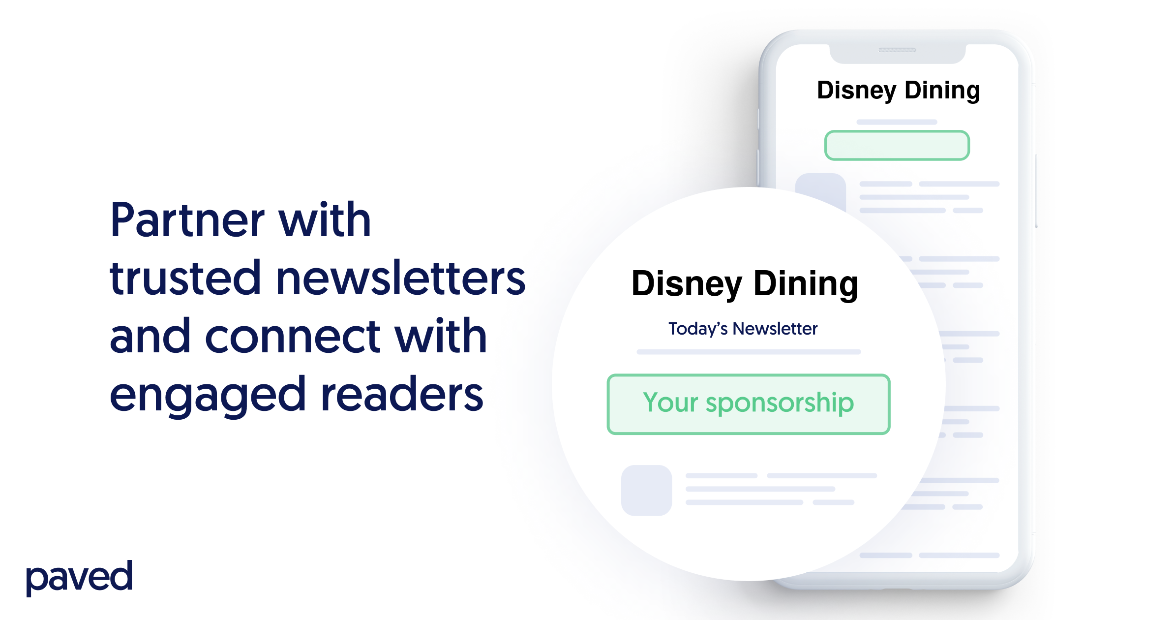 Disney Dining Sponsored Newsletter Advertising | Paved