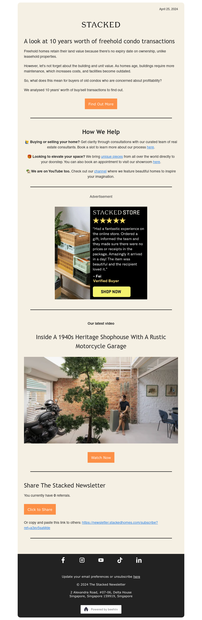 The Stacked Newsletter Sponsored Email Advertising | Paved