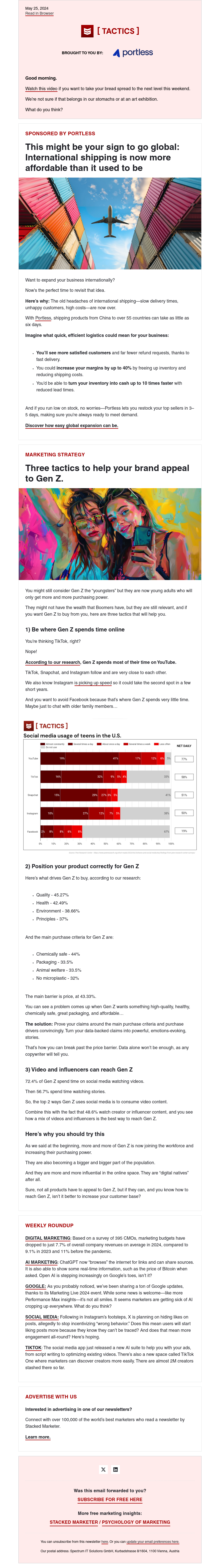 Tactics Sponsored Email Advertising | Paved