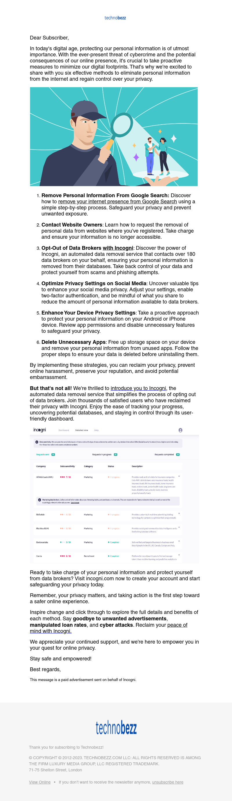 Technobezz Sponsored Email Advertising | Paved