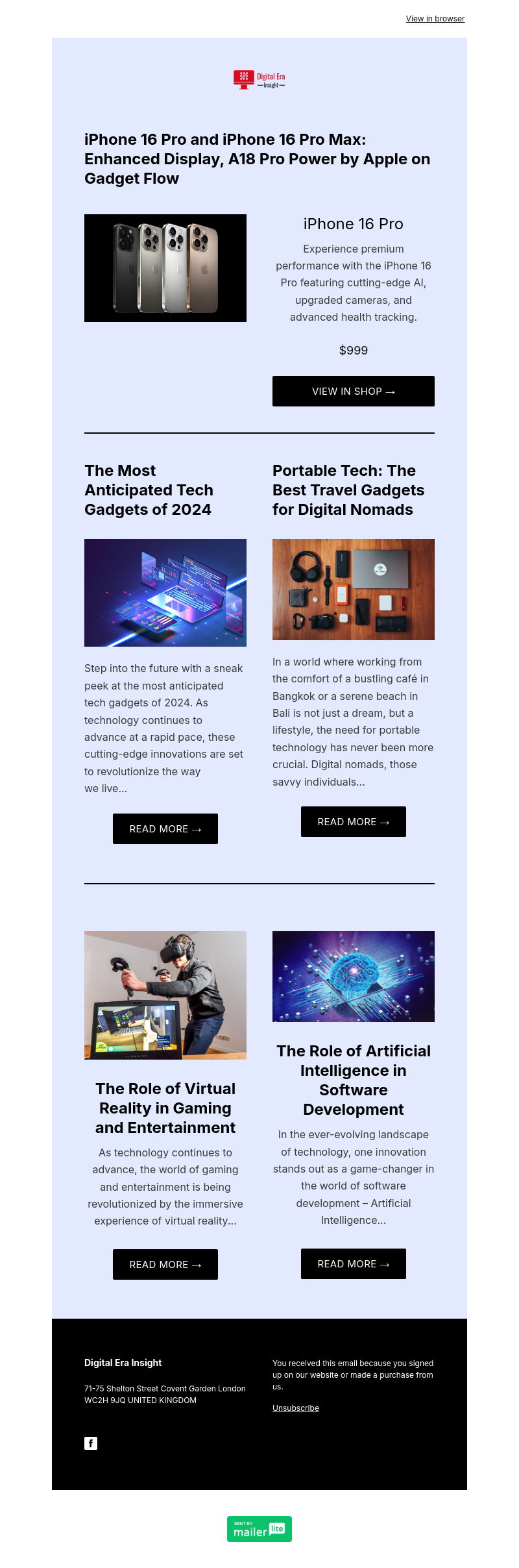 Digital Era Insight Digest Sponsored Newsletter Advertising | Paved