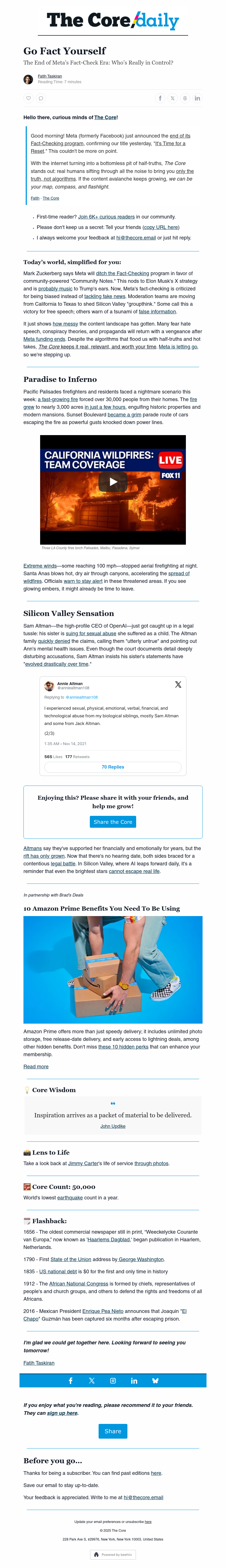 The Daily Core Sponsored Email Advertising | Paved