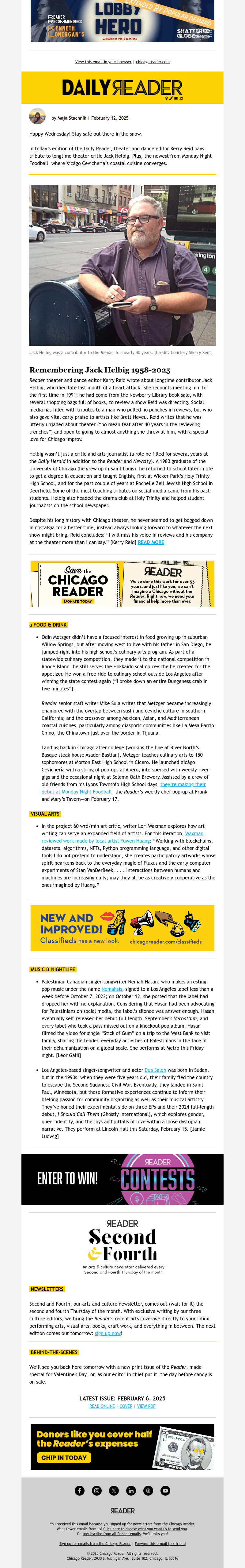 Daily Reader Sponsored Newsletter Advertising | Paved