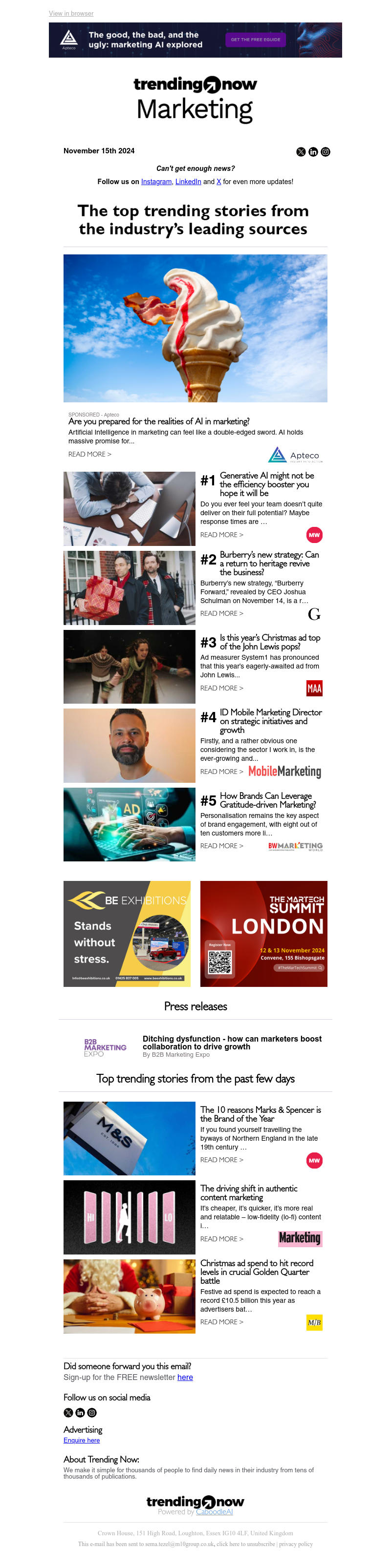 Trending Now Marketing Sponsored Email Advertising | Paved