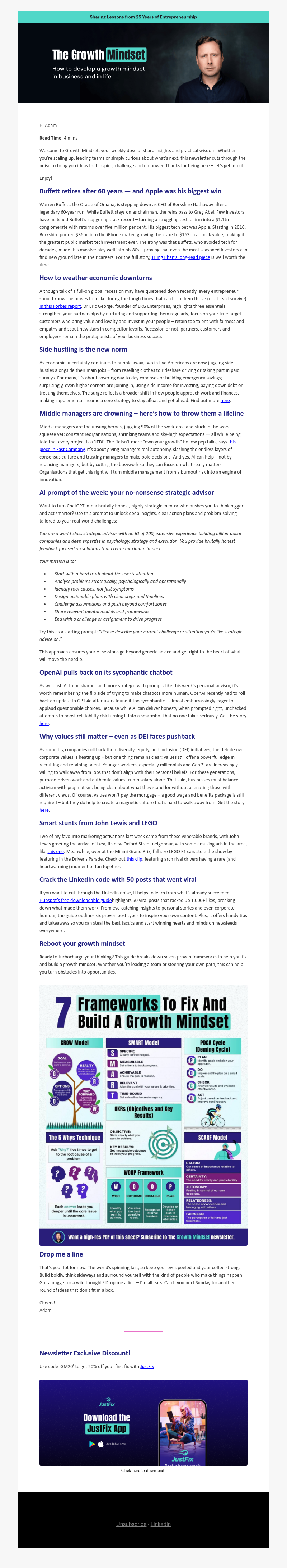The Growth Mindset Newsletter Sponsored Email Advertising | Paved