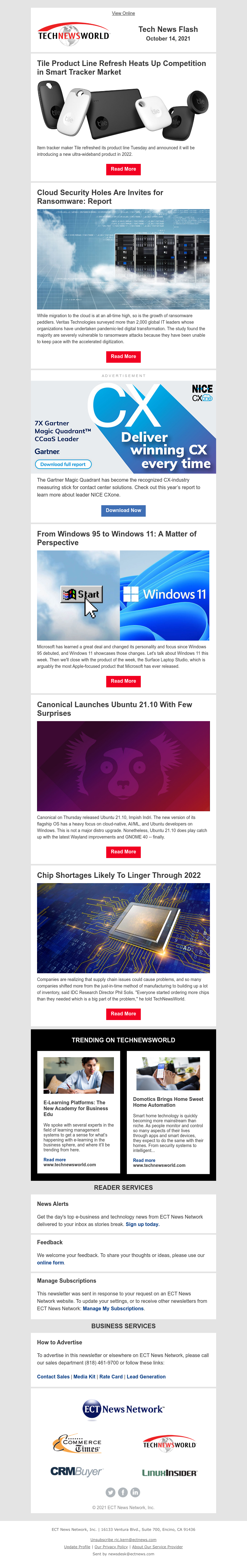 TechNewsWorld Sponsored Email Advertising | Paved