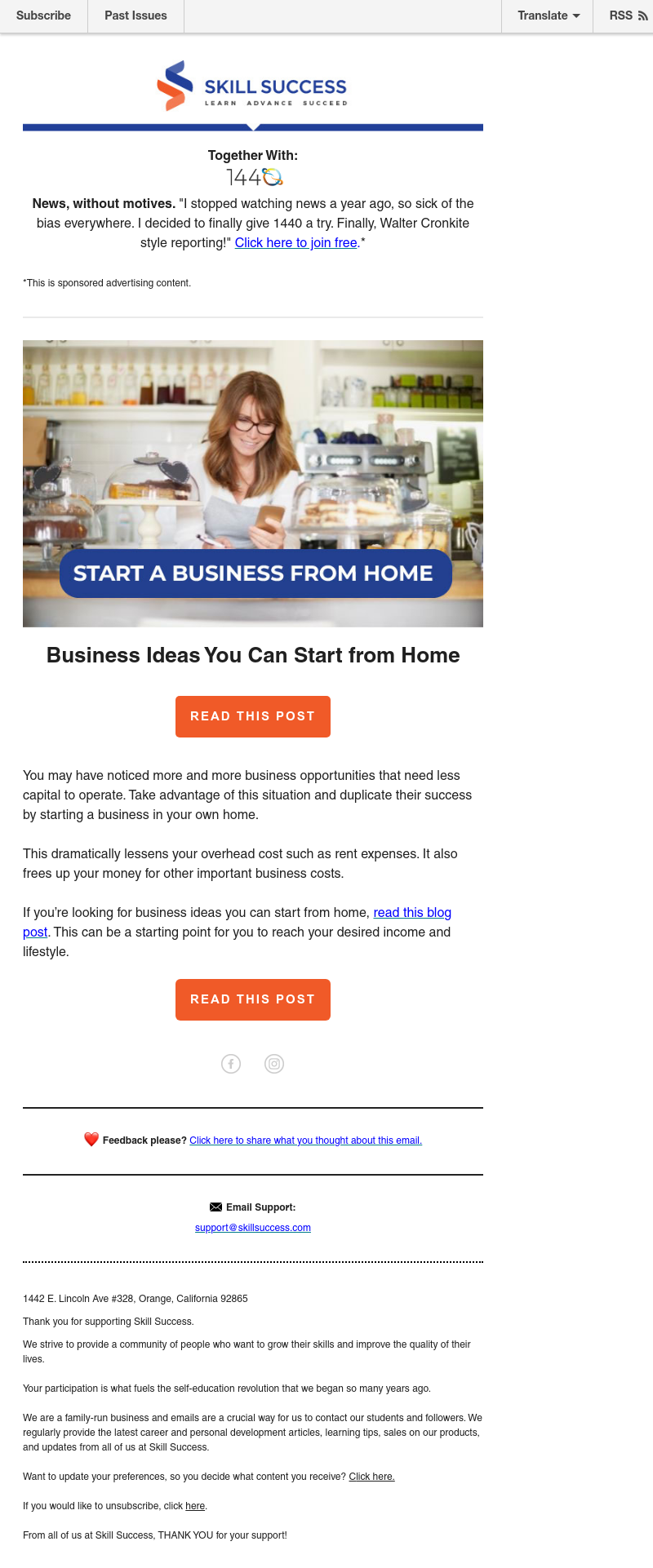 Skill Success Sponsored Email Advertising | Paved
