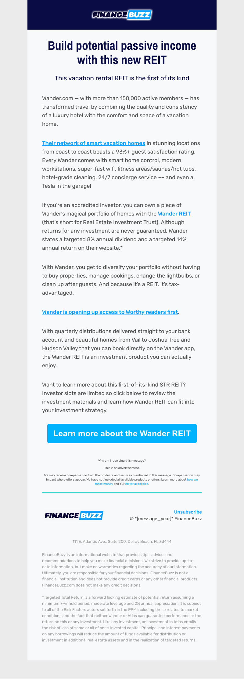 Worthy by FinanceBuzz Sponsored Email Advertising | Paved