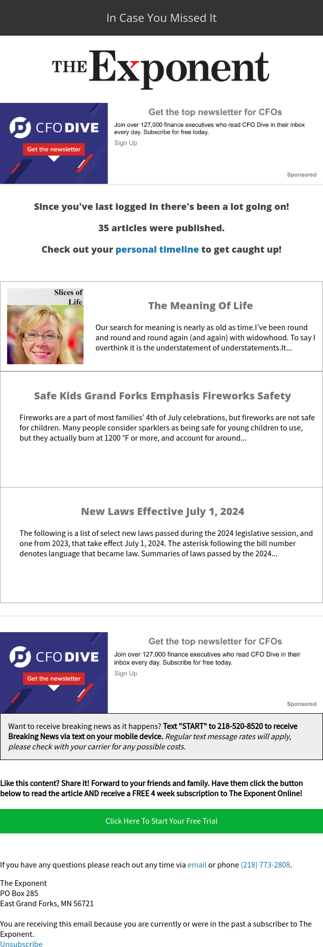 The Exponent Newspaper Sponsored Email Advertising | Paved