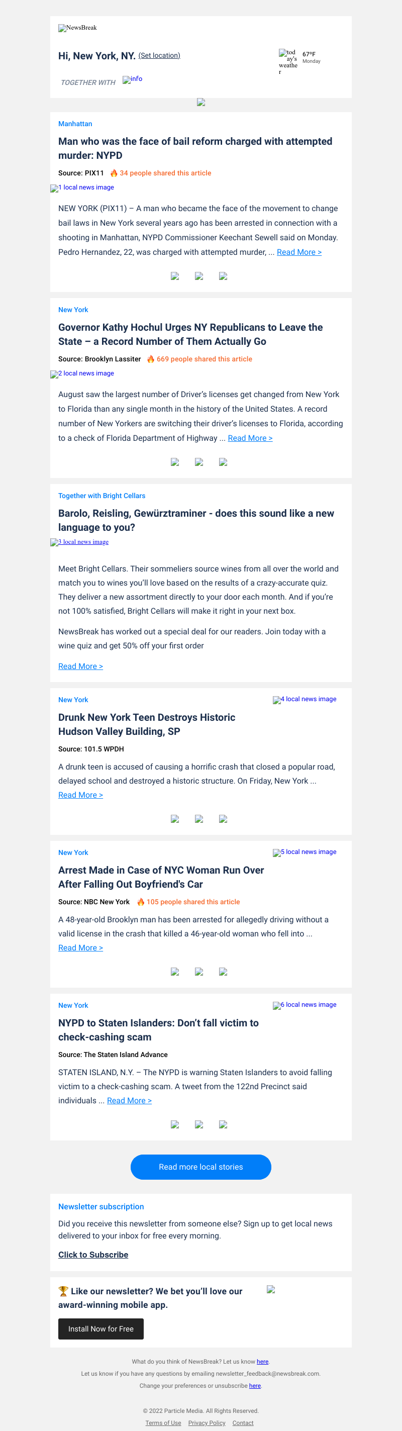 NewsBreak Newsletter Sponsorships | Paved