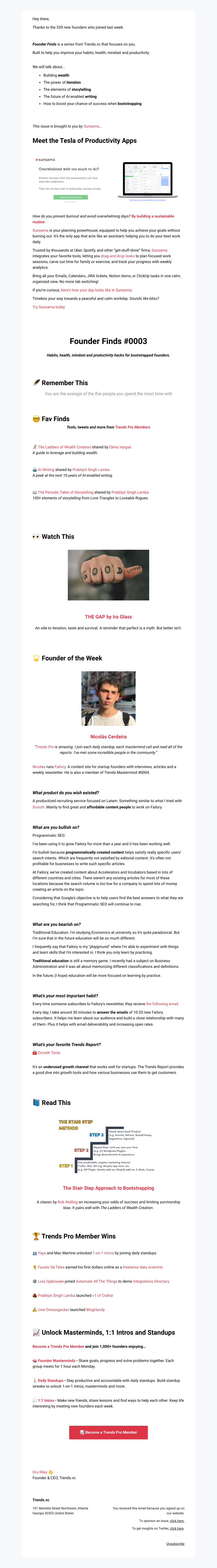 Trends.vc Sponsored Email Advertising | Paved
