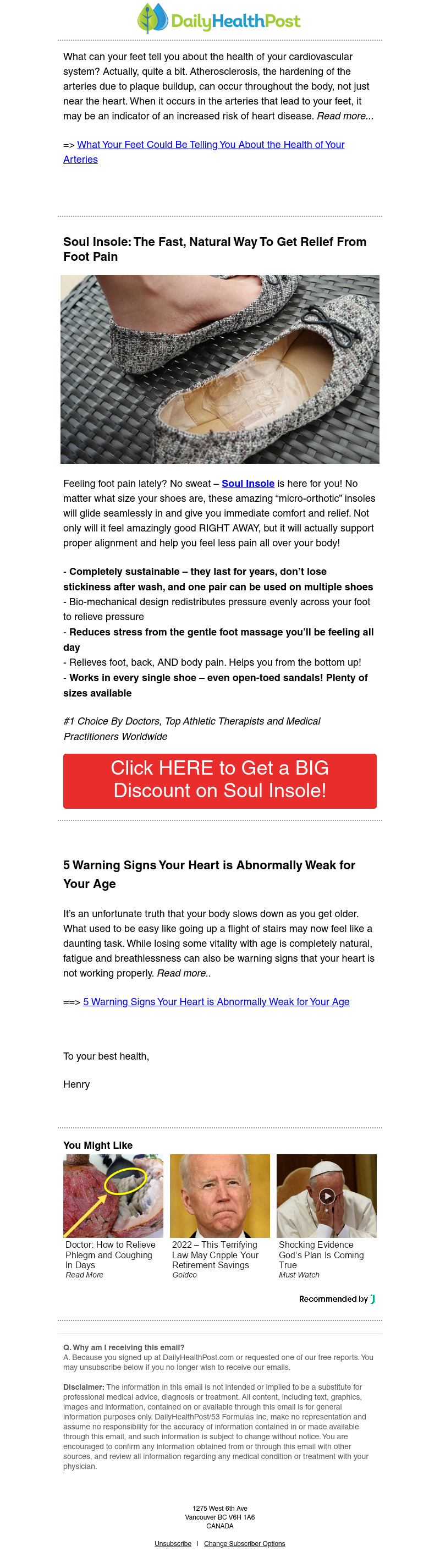 DailyHealthPost Sponsored Newsletter Advertising | Paved