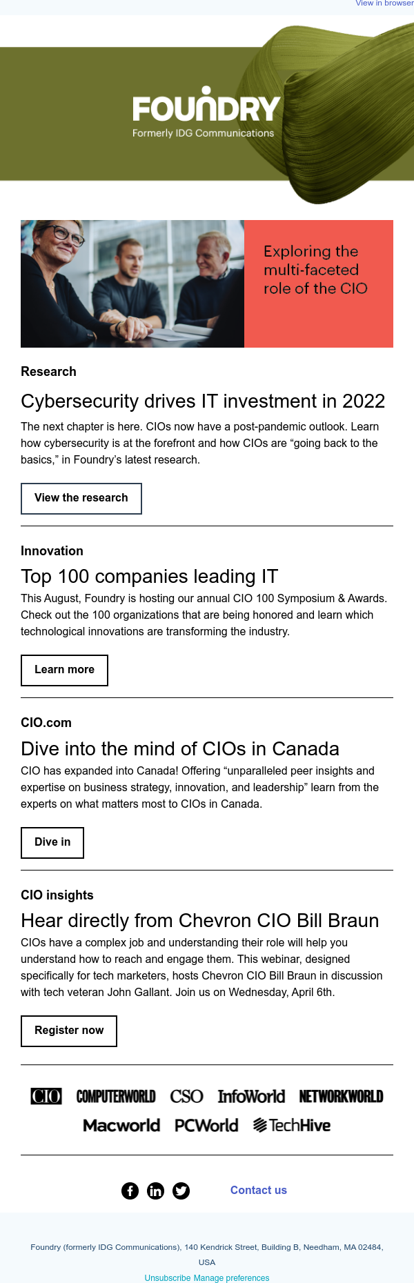 CIO UK Sponsored Newsletter Advertising | Paved