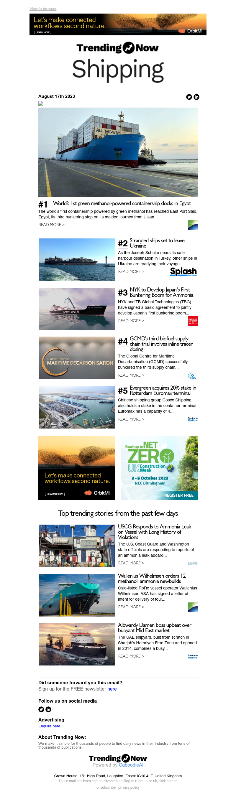 Trending Now Shipping Sponsored Email Advertising | Paved