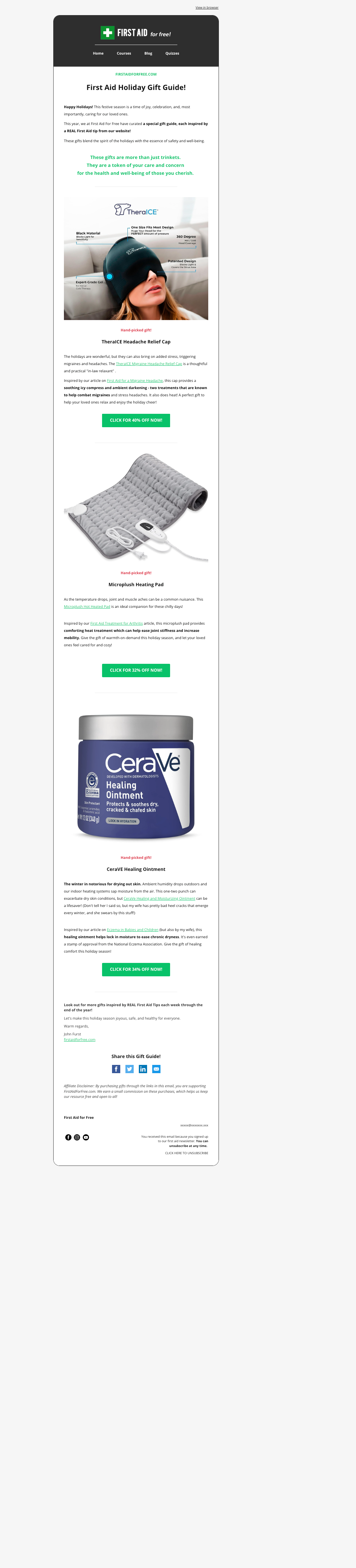 First Aid For Free Sponsored Newsletter Advertising | Paved