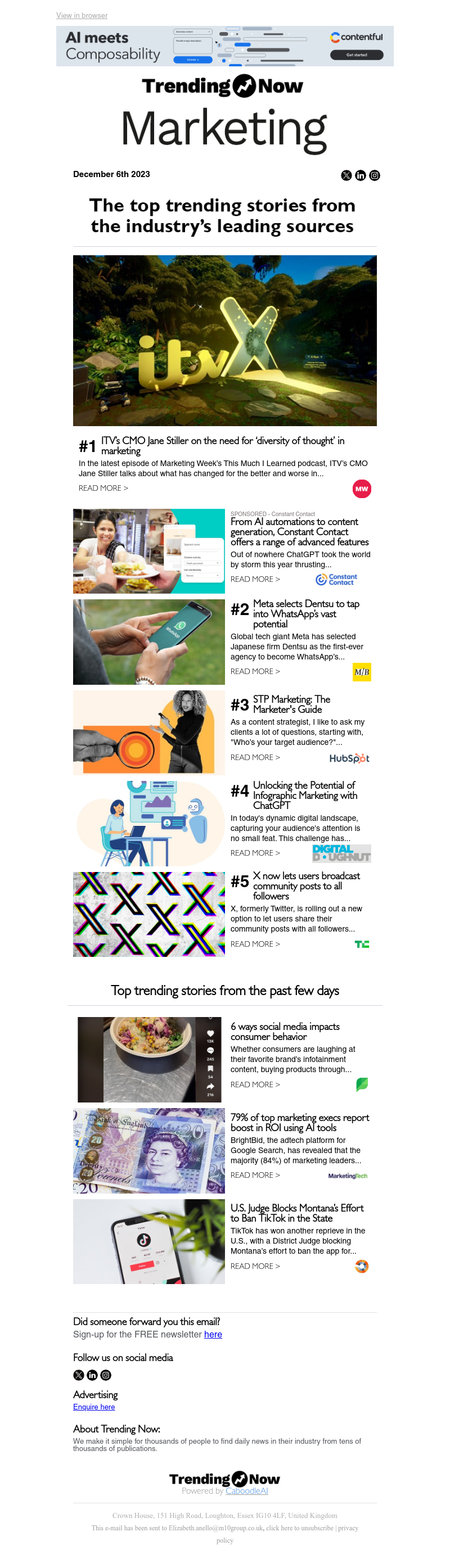 Trending Now Marketing Sponsored Email Advertising | Paved