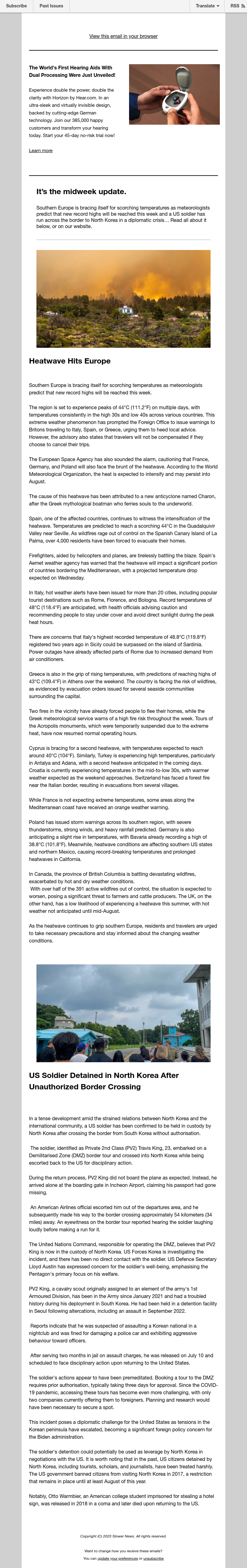 Slower News Sponsored Email Advertising | Paved