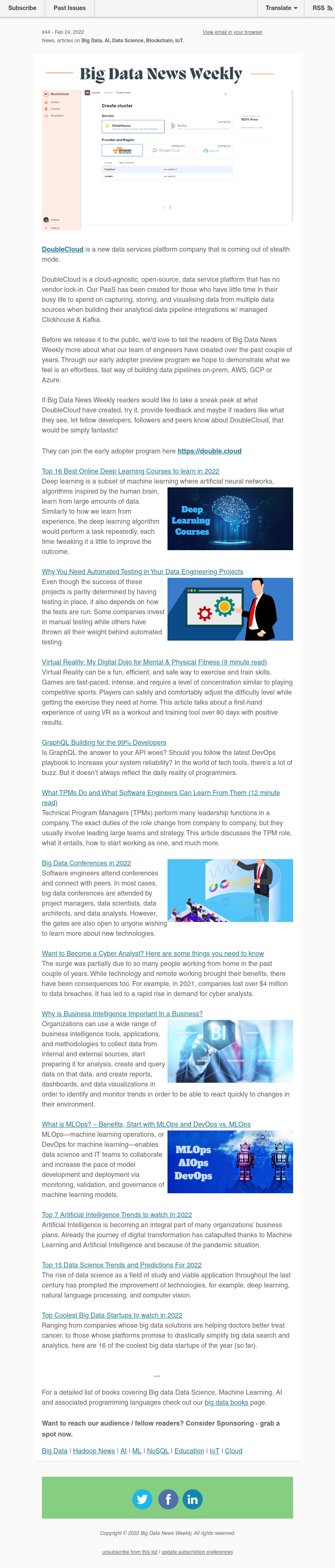 Big Data Analytics News Sponsored Newsletter Advertising | Paved