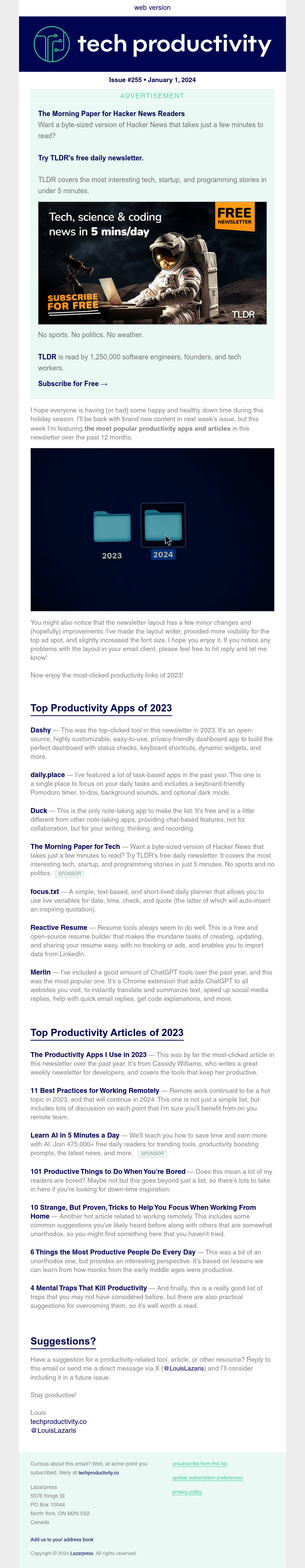 Tech Productivity Sponsored Email Advertising | Paved