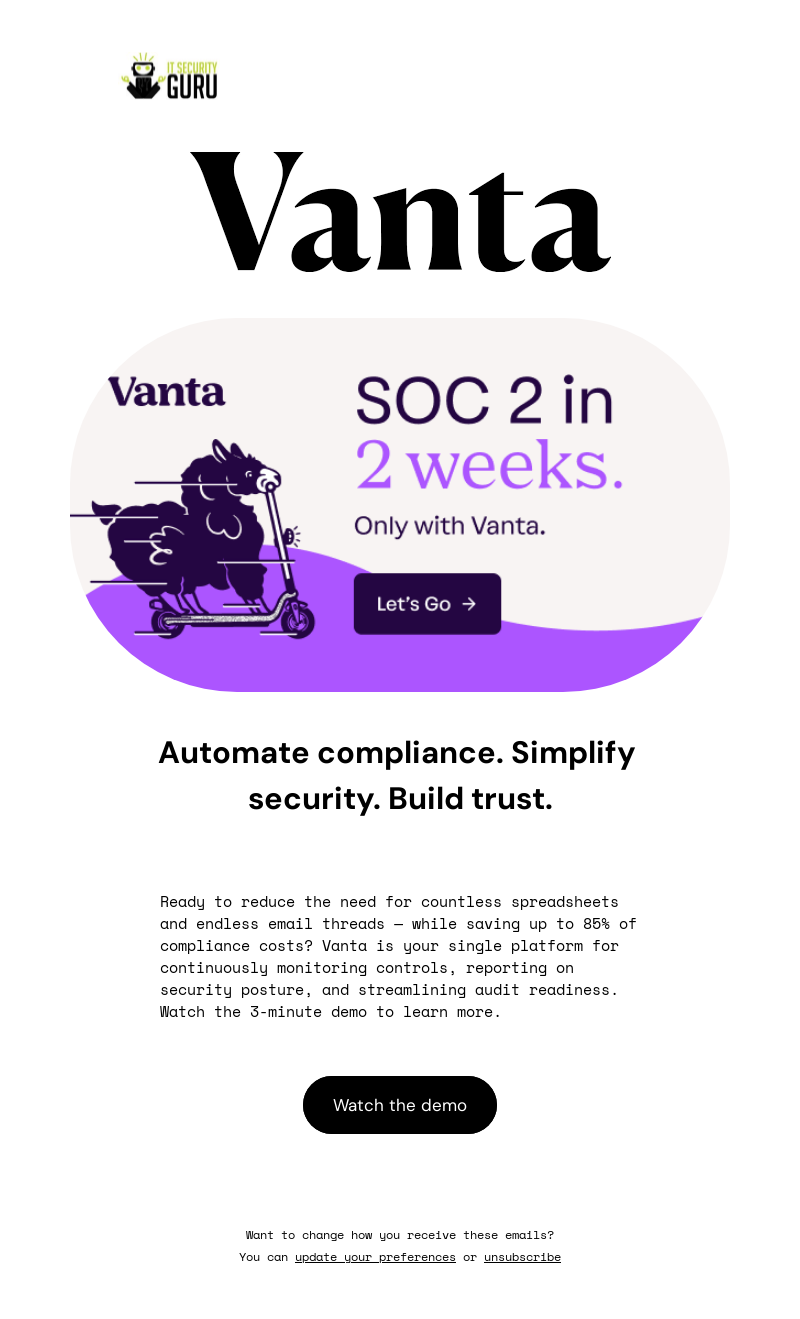 IT Security Guru Sponsored Newsletter Advertising | Paved