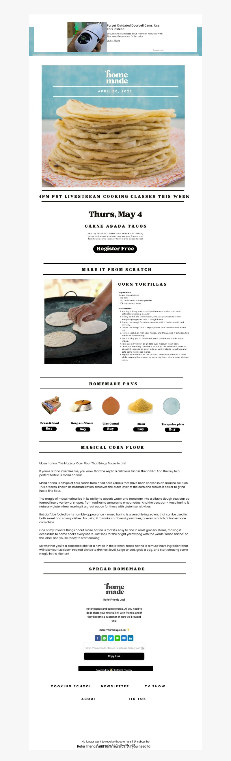 Homemade Sponsored Newsletter Advertising | Paved