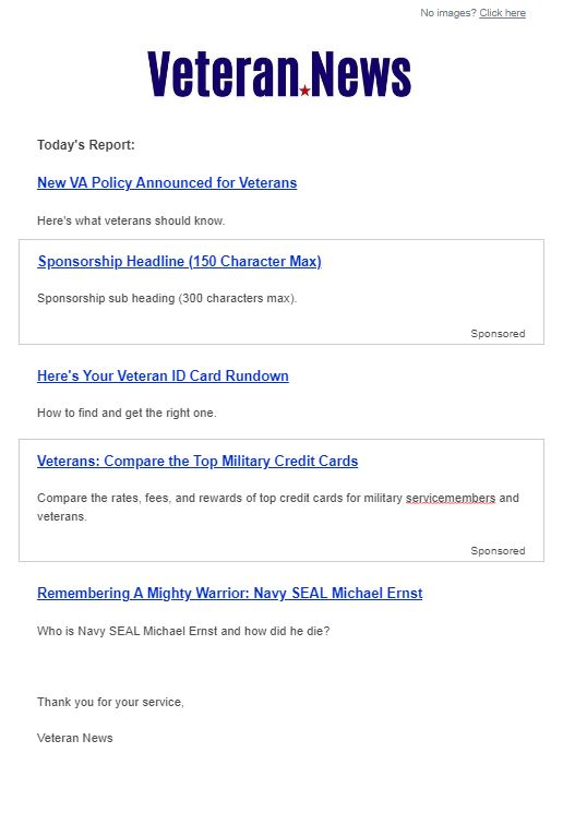 Military.net Sponsorships | Paved