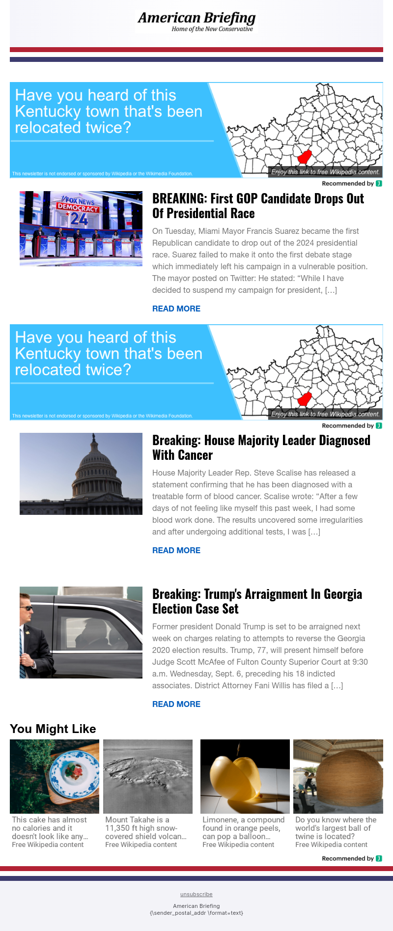 American Briefing Sponsored Newsletter Advertising | Paved