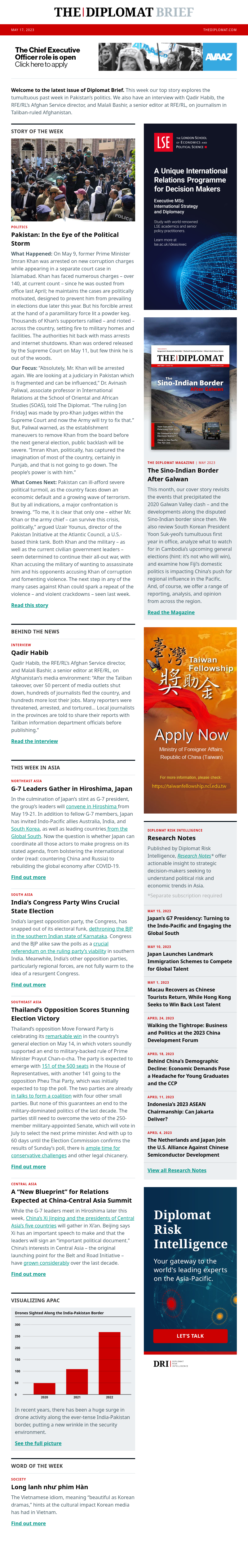 Diplomat Brief Sponsored Newsletter Advertising | Paved