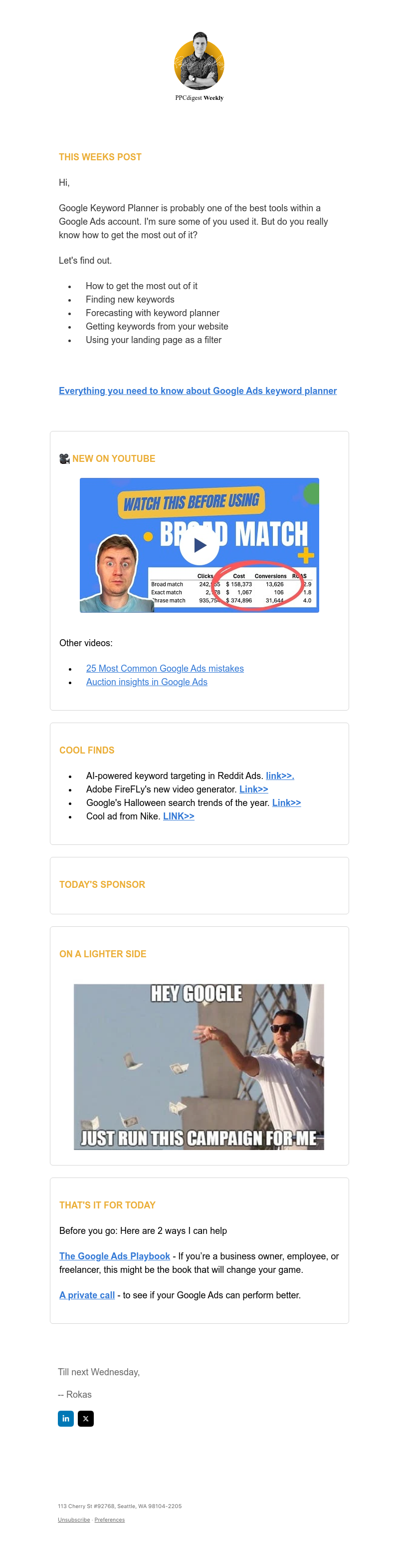Google Ads Tips Sponsored Newsletter Advertising | Paved