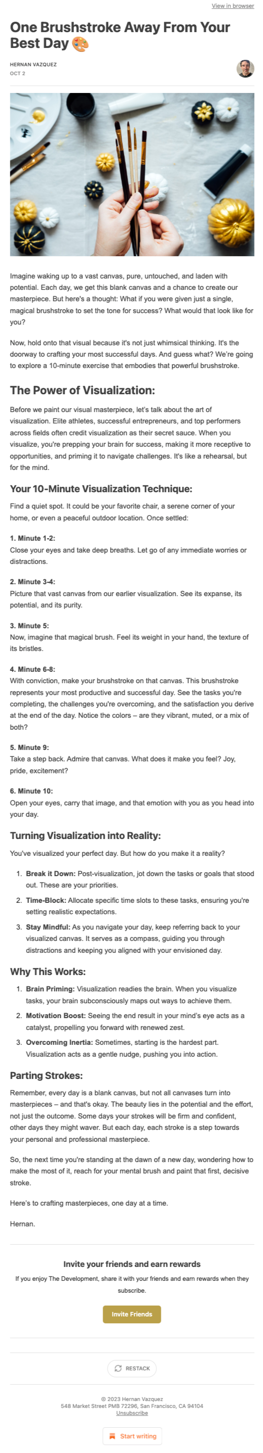 The Development Sponsored Email Advertising | Paved