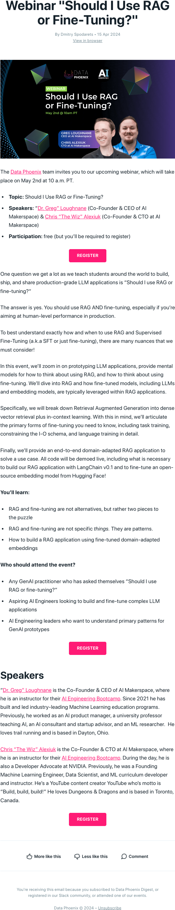 Data Phoenix Digest Sponsored Newsletter Advertising | Paved