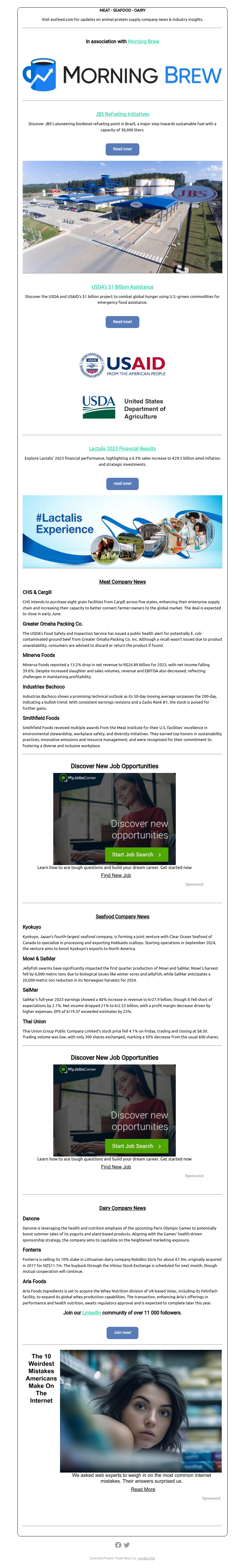 The Daily Feed Sponsored Email Advertising | Paved